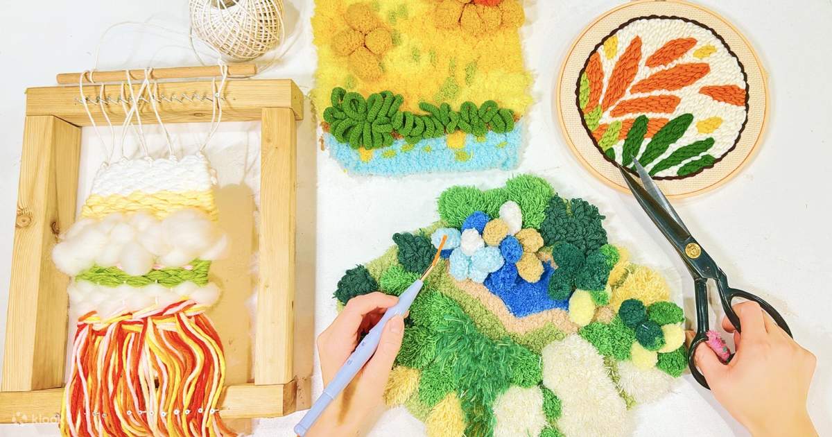 Punch Needle/Moss Coaster/Weaving Workshops by Anna Craft Creative - Klook Canada